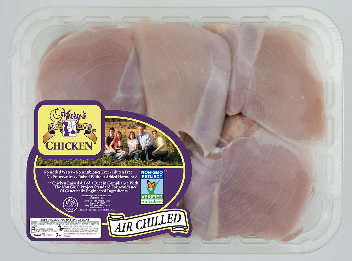 Air Chilled Chicken Thighs ~ Mary's Free Range - Lombardi Brothers Meats